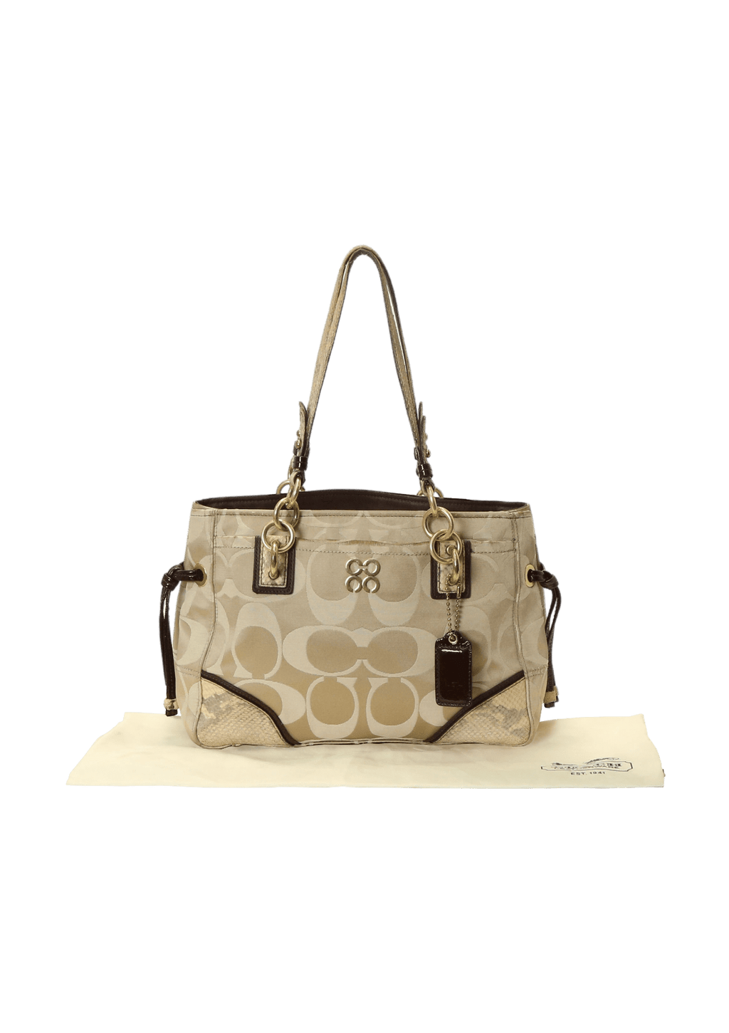 Bolsa Coach Signature Canvas Bag Bege Original – Gringa