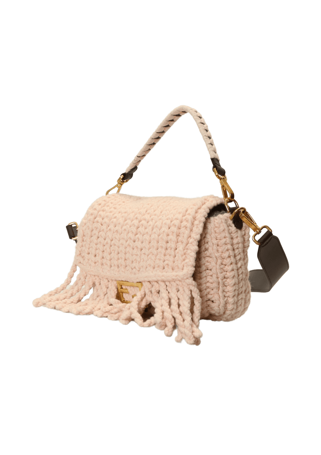Bolsa Fendi Crochet Baguette Rosa Original – Gringa
