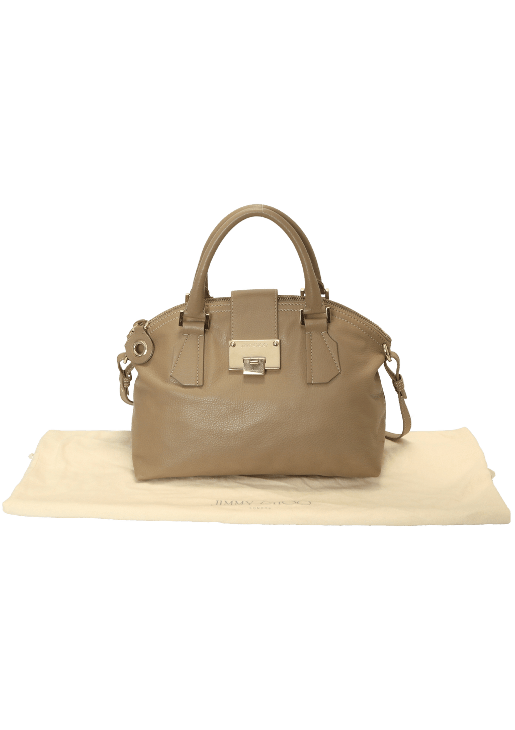 Bolsa Jimmy Choo Leather Satchel Cinza Original – Gringa