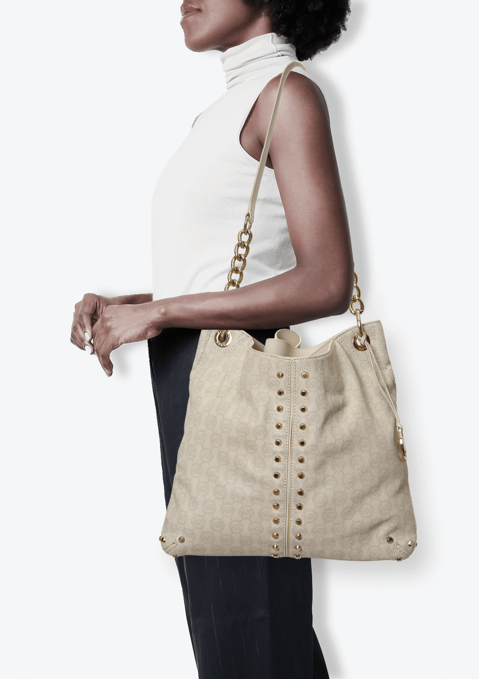 Bolsa Michael Kors Uptown Astor Satchel Bege Original – Gringa