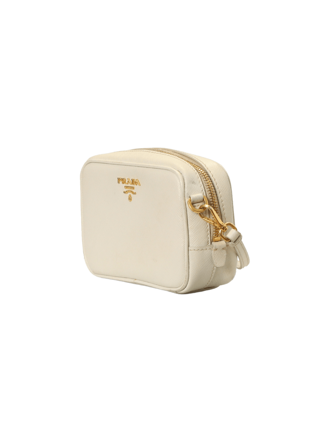 Bolsa Prada Saffiano Camera Bag Branca Original – Gringa