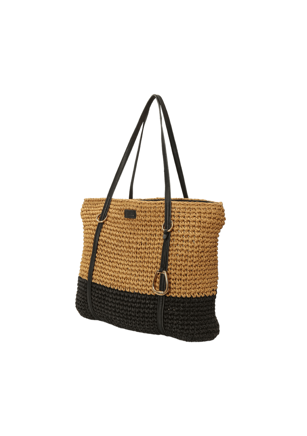 Bolsa Ralph Lauren Langdon Straw Tote Bicolor Original – Gringa