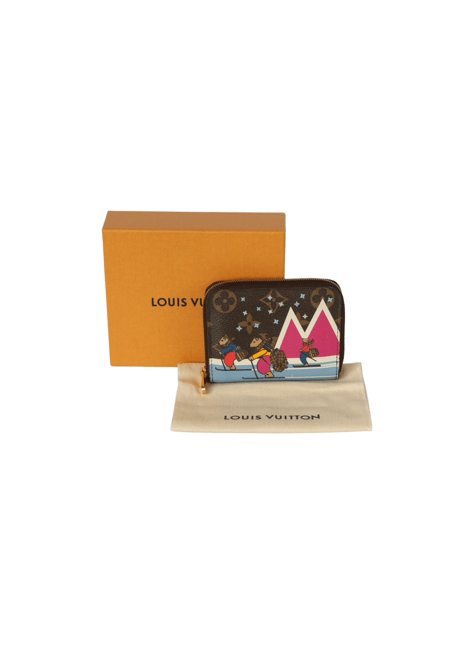 CARTEIRA LOUIS VUITTON MONOGRAM 2018 CHRISTMAS ANIMATION WALLET MARROM ...