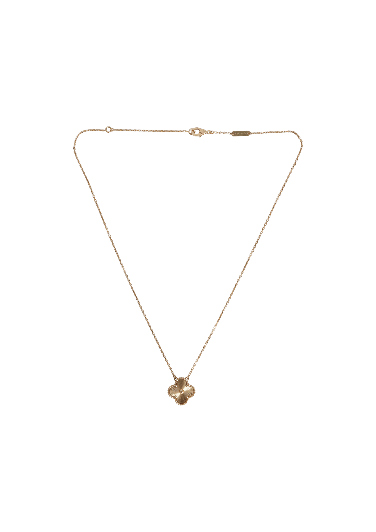 COLAR VAN CLEEF & ARPELS VINTAGE ALHAMBRA 18K NECKLACE OURO AMARELO ...