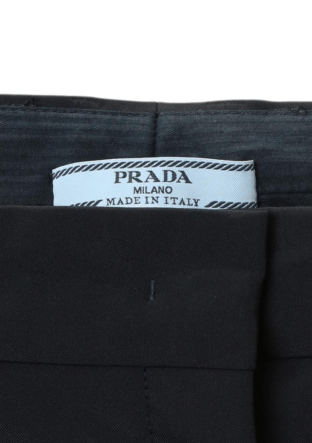 Calça Prada Back Logo Pants 38 Preto Original – Gringa