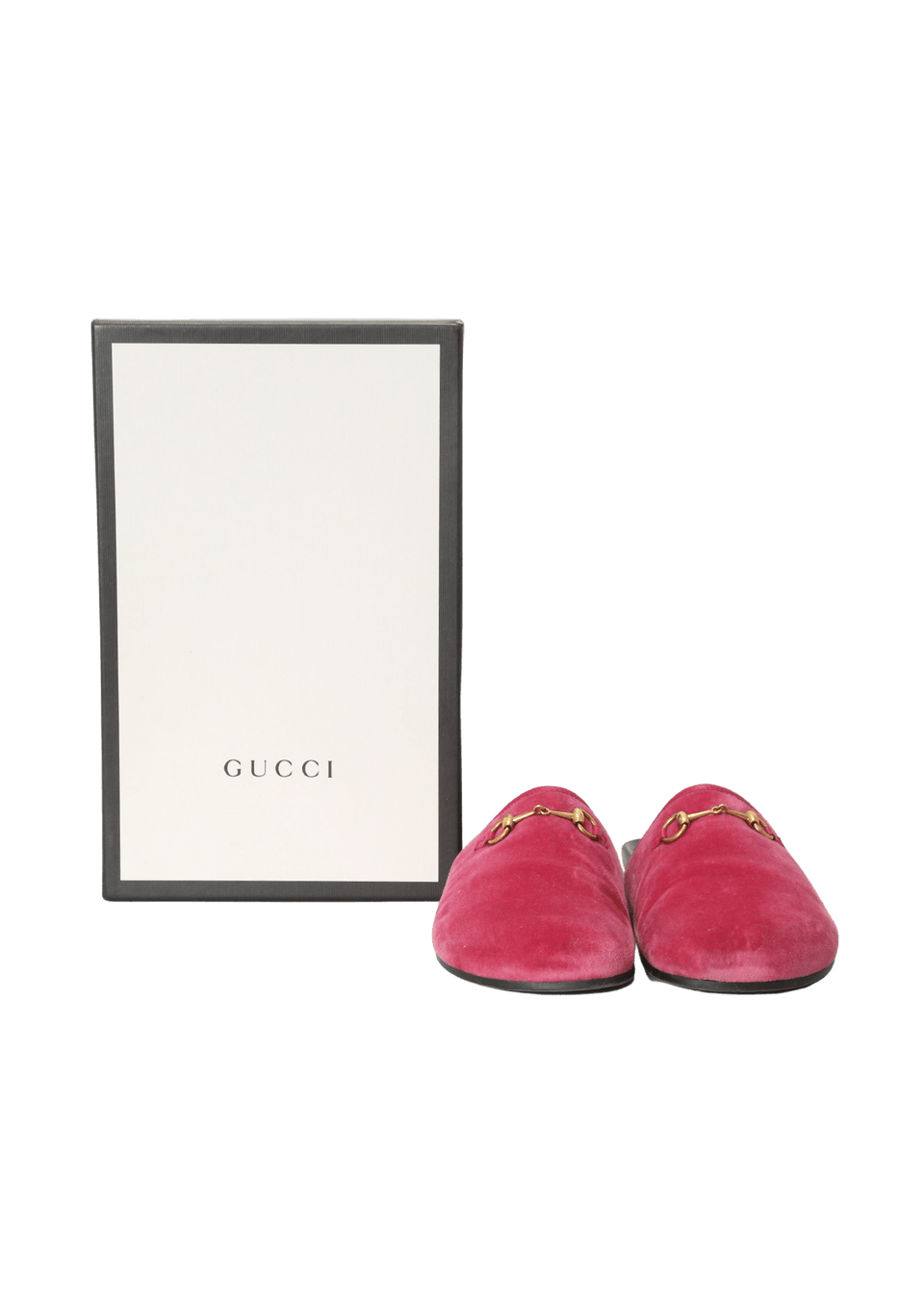 Mule Gucci Horsebit Velvet Slippers Rosa 36 Original – Gringa