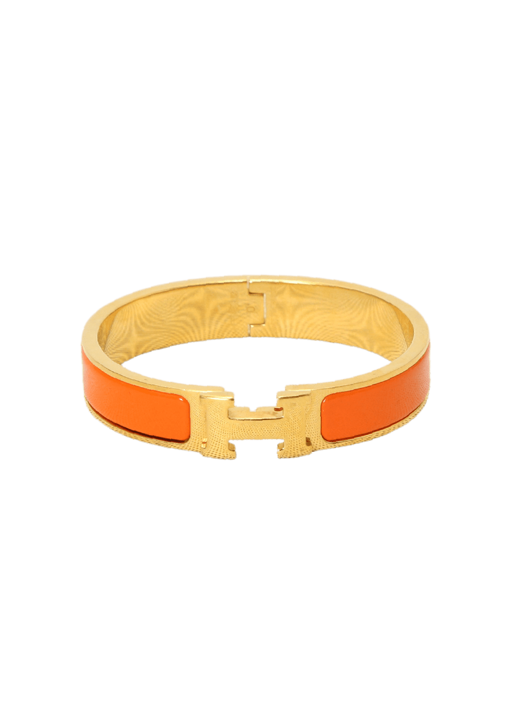 Pulseira Hermès Clic H Bracelet Laranja Original – Gringa