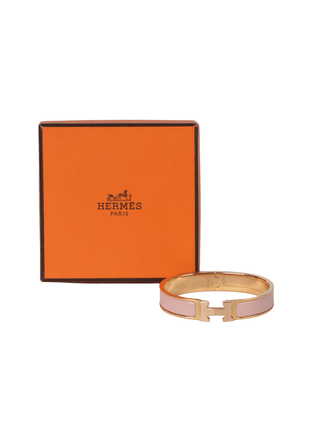 Pulseira Bijoux Hermès Clic H Bracelet Rosa Original – Gringa